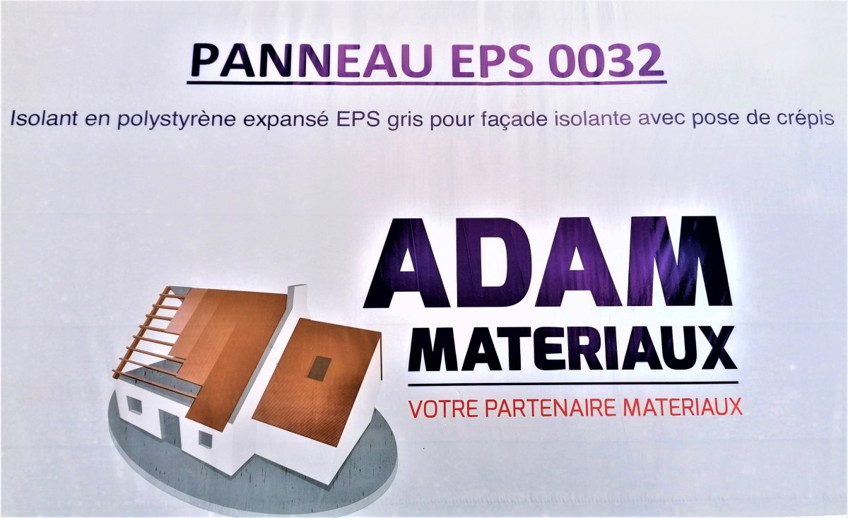 ISOLANT FACADE EPS GRIS 032 14cm TENON MORTAISE Adam Materiaux/ 1m²