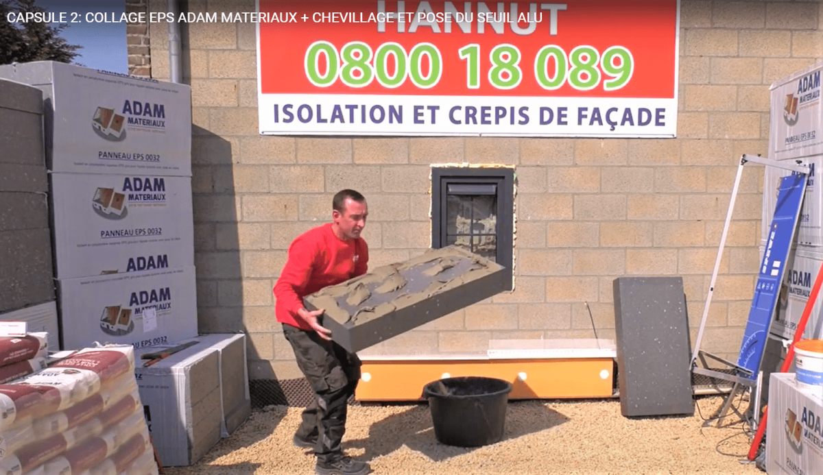 Colle Grise pour collage + enduisage isolants EPS Adam Materiaux/ sac 25kg